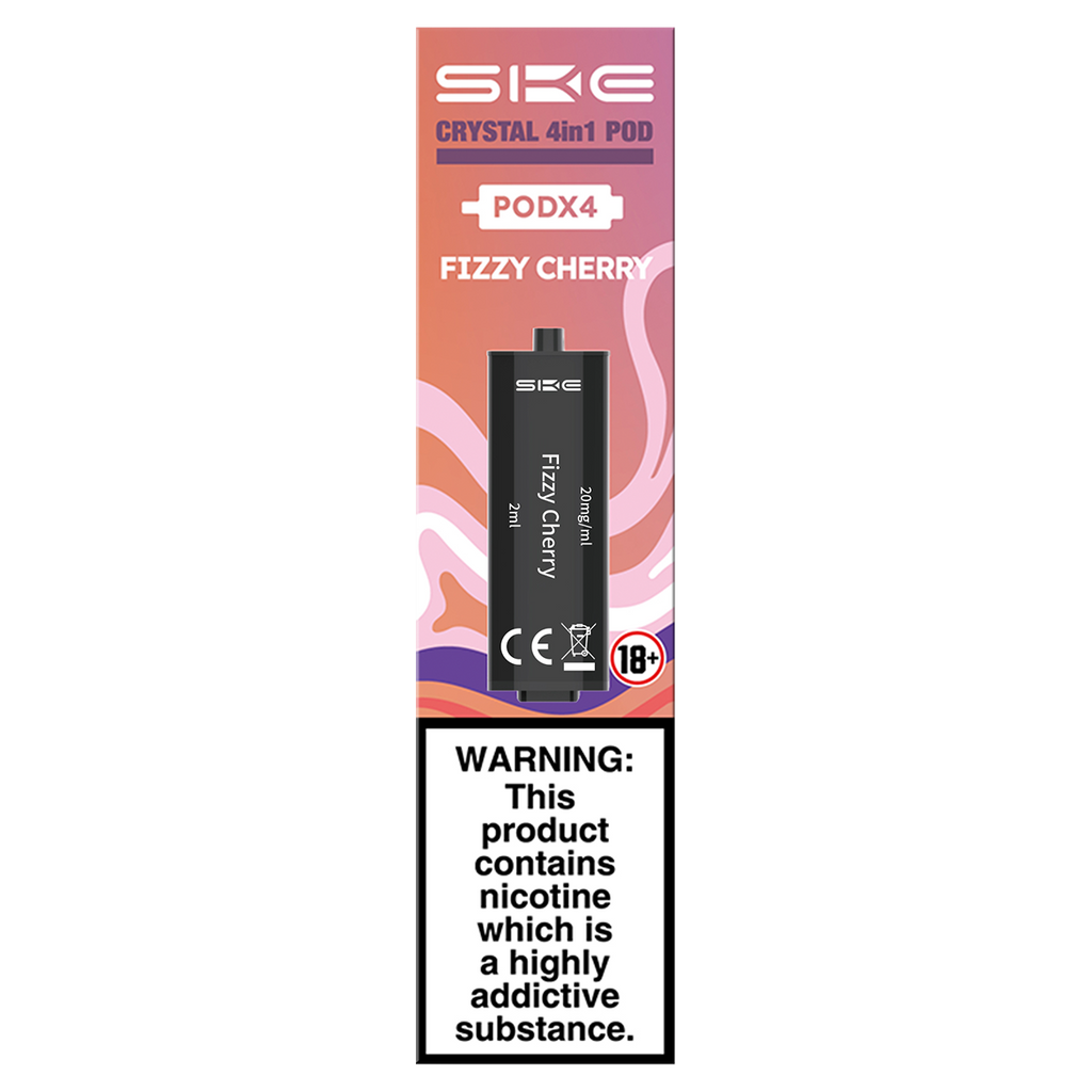 Fizzy Cherry SKE Crystal 4in1 Pods | Prefilled Vape Pods