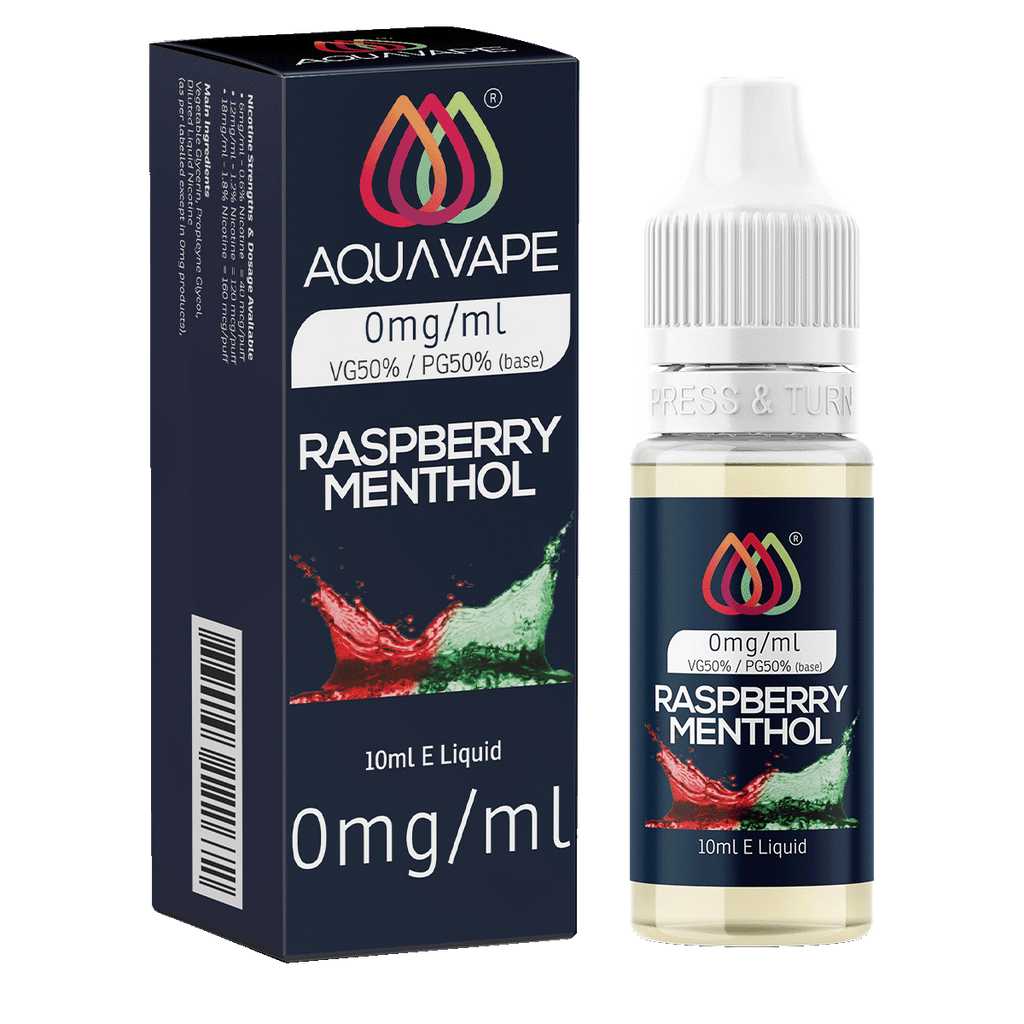 Raspberry Menthol E-Liquid by Aquavape - 10ml | From £2.49 | Ecigwizard