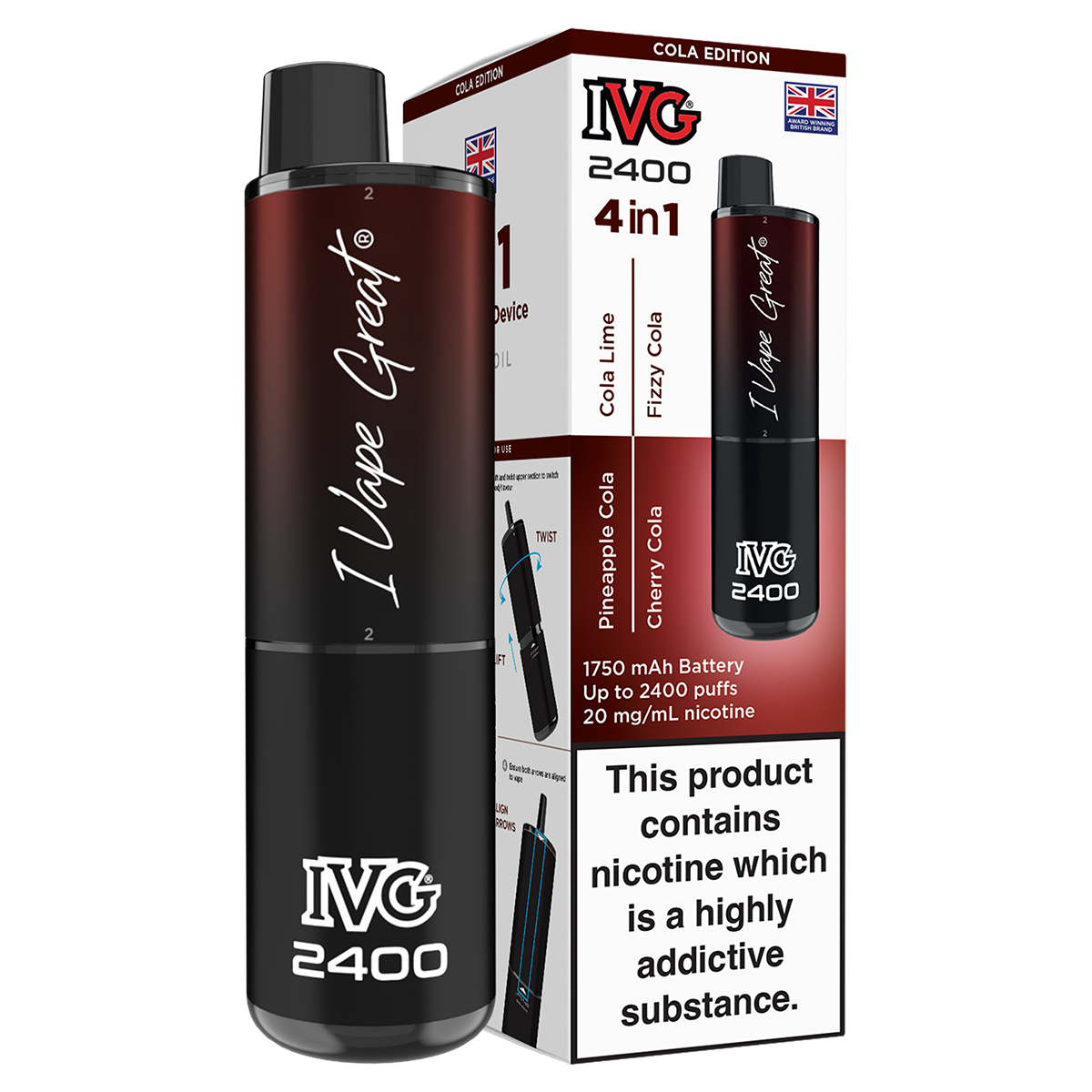 IVG 2400 Rechargeable Vape Kit – Ecigwizard