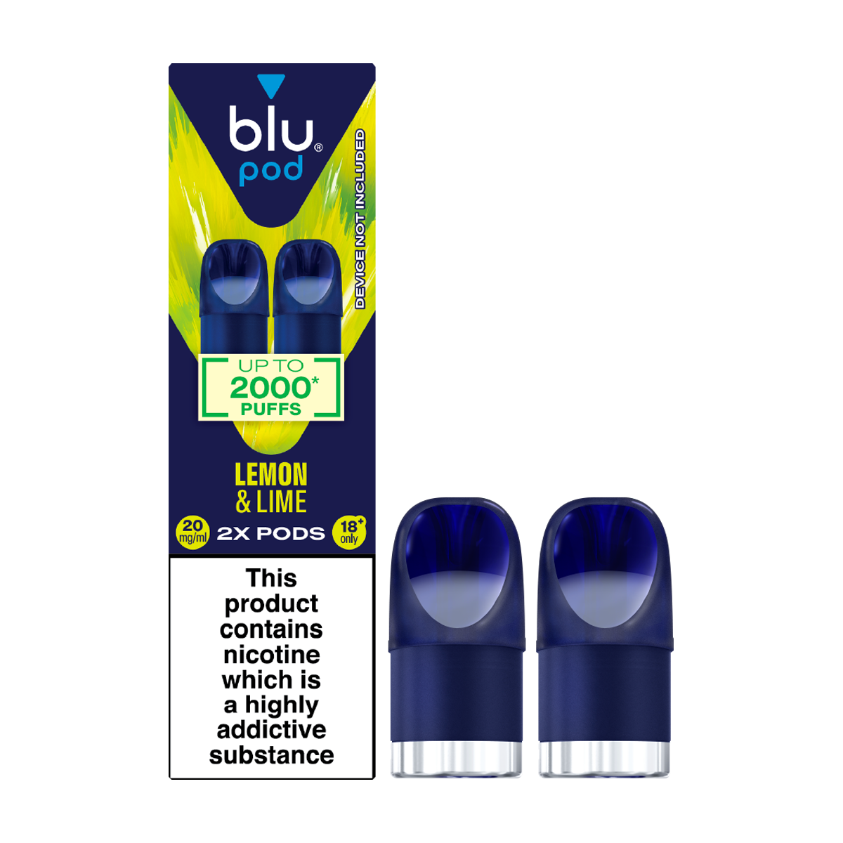 Lemon Lime Blu Bar Pods | 3 For £15 – Ecigwizard
