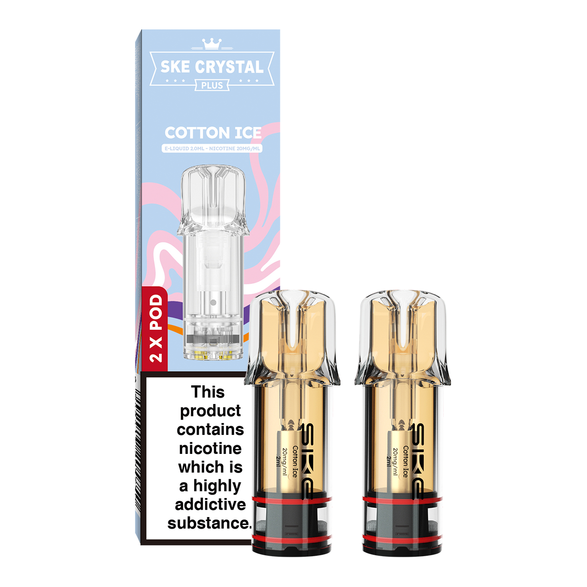Cotton Ice SKE Crystal Plus Pods | 3 For £15 – Ecigwizard