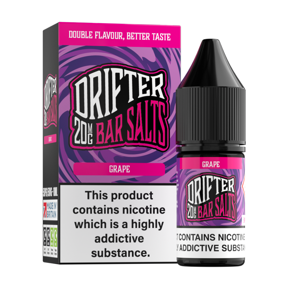 Grape Nic Salt by Drifter Bar Salts 10ml | Mix & Match Deals – Ecigwizard