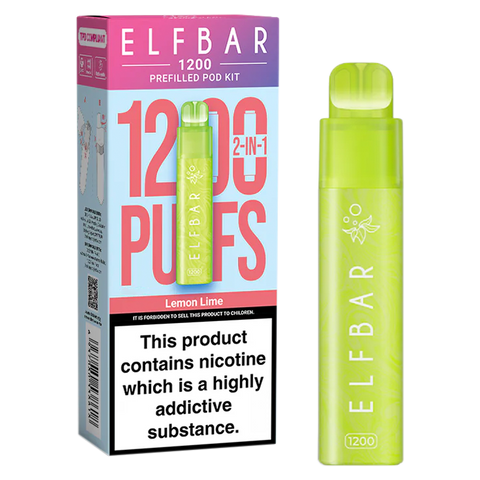 Lemon Lime Elf Bar 1200 Pod Kit | 1200 Puffs