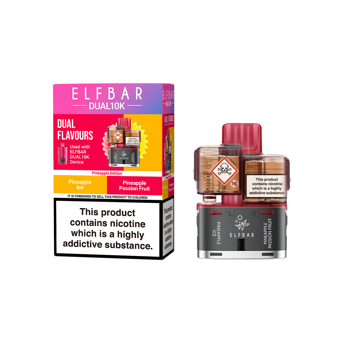 Pineapple Edition Elfbar Dual 10k Refill Pack – Ecigwizard