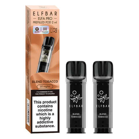 Blend Tobacco Elfbar Elfa Pro Pods | Box Of 2 | 3 For £15