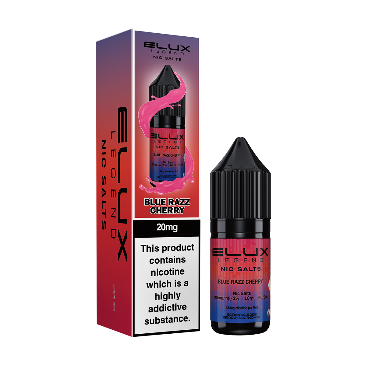 Blue Razz Cherry Nic Salt by Elux 10ml | Deals From £2.49 – Ecigwizard