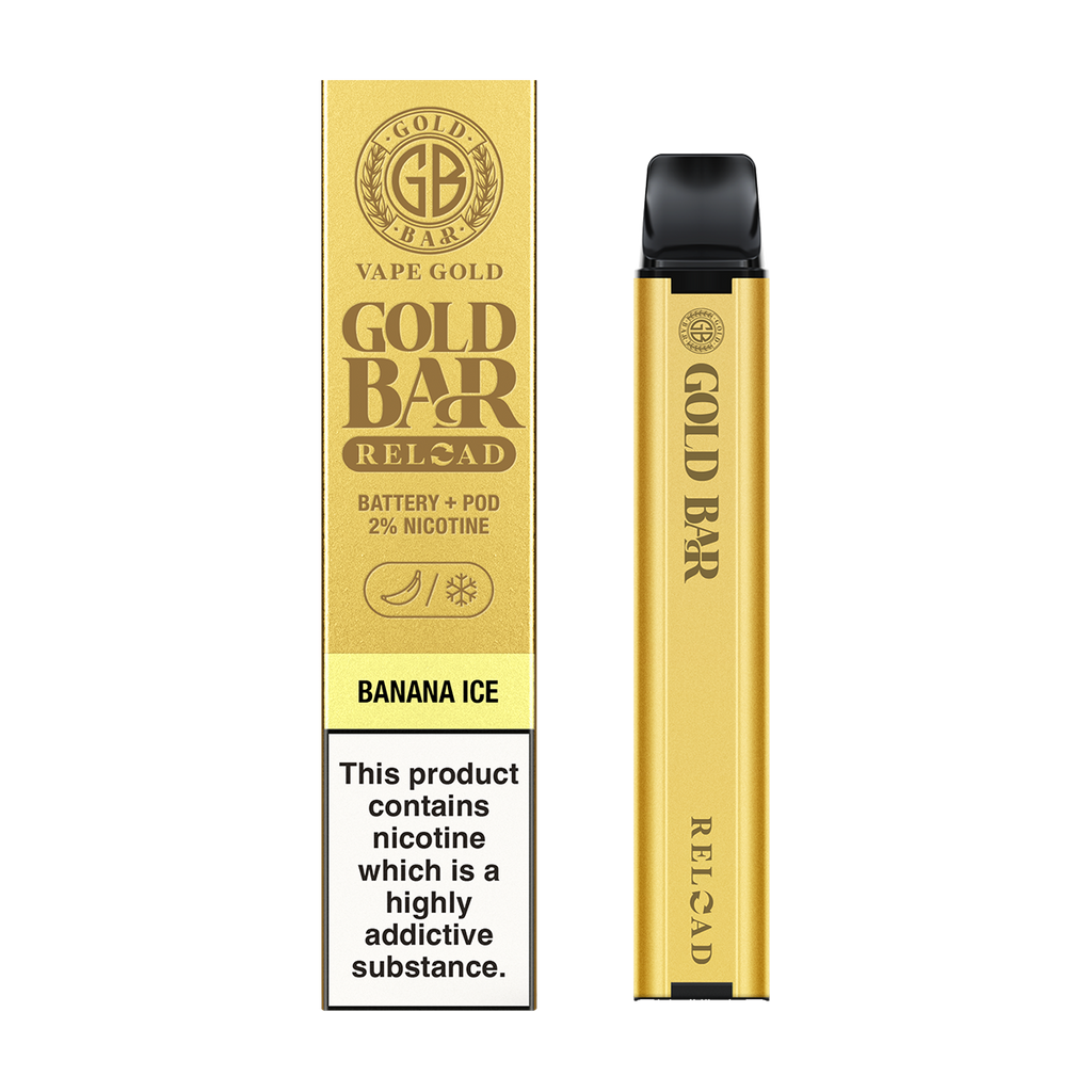 Banana Ice Gold Bar Reload Prefilled Pod Kit | 3 Pods For £15