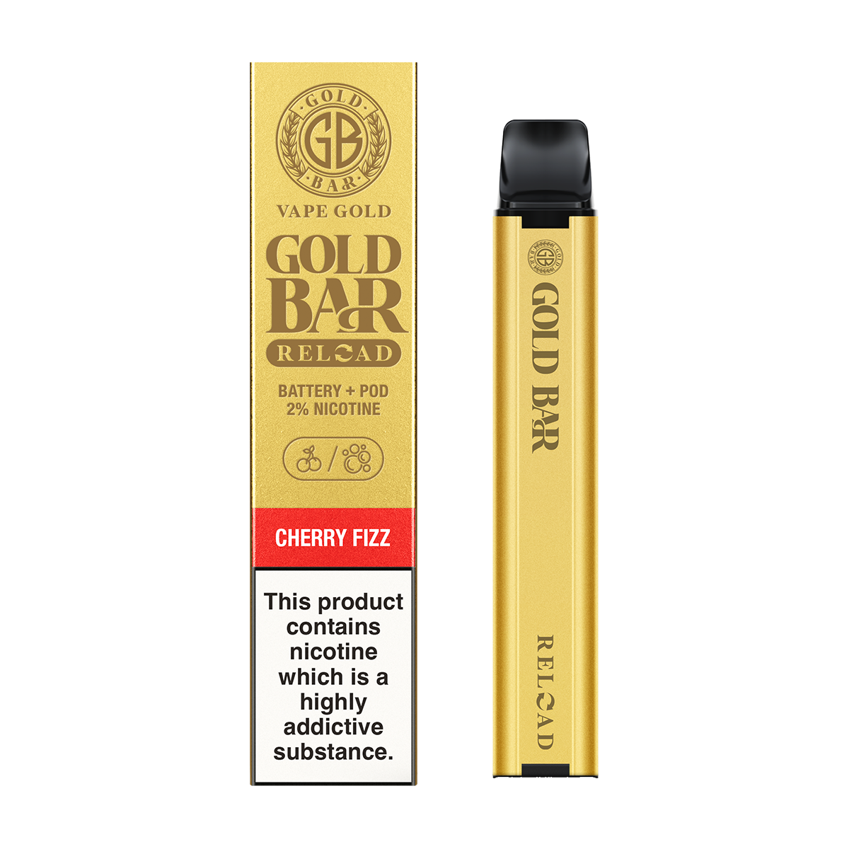 Cherry Fizz Gold Bar Reload Prefilled Pod Kit | 3 Pods For £15 – Ecigwizard