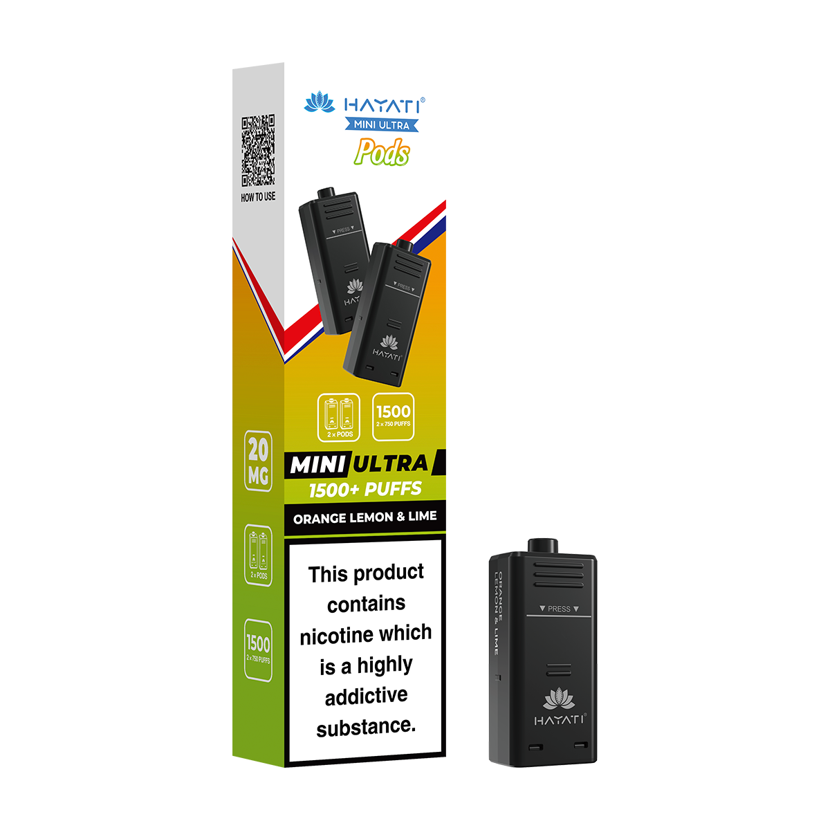 Orange Lemon & Lime Hayati Mini Ultra Refill Pack – Ecigwizard