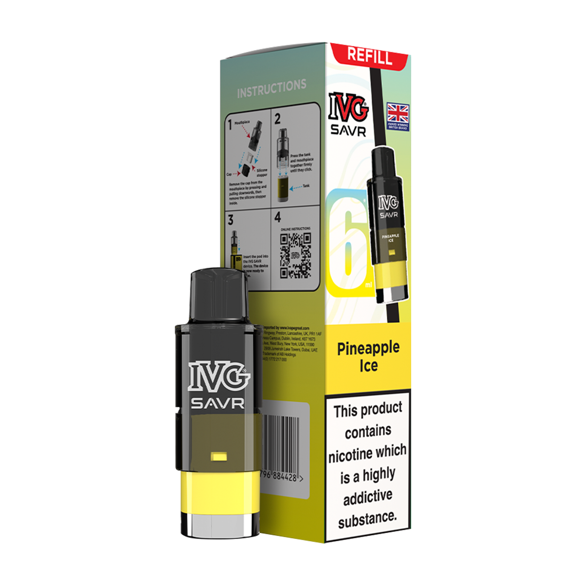 Pineapple Ice IVG SAVR Refill Pack – Ecigwizard