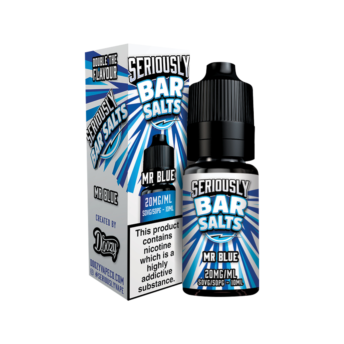 Mr Blue Nic Salt by Seriously Bar Salts | 10ml E-Liquids – Ecigwizard