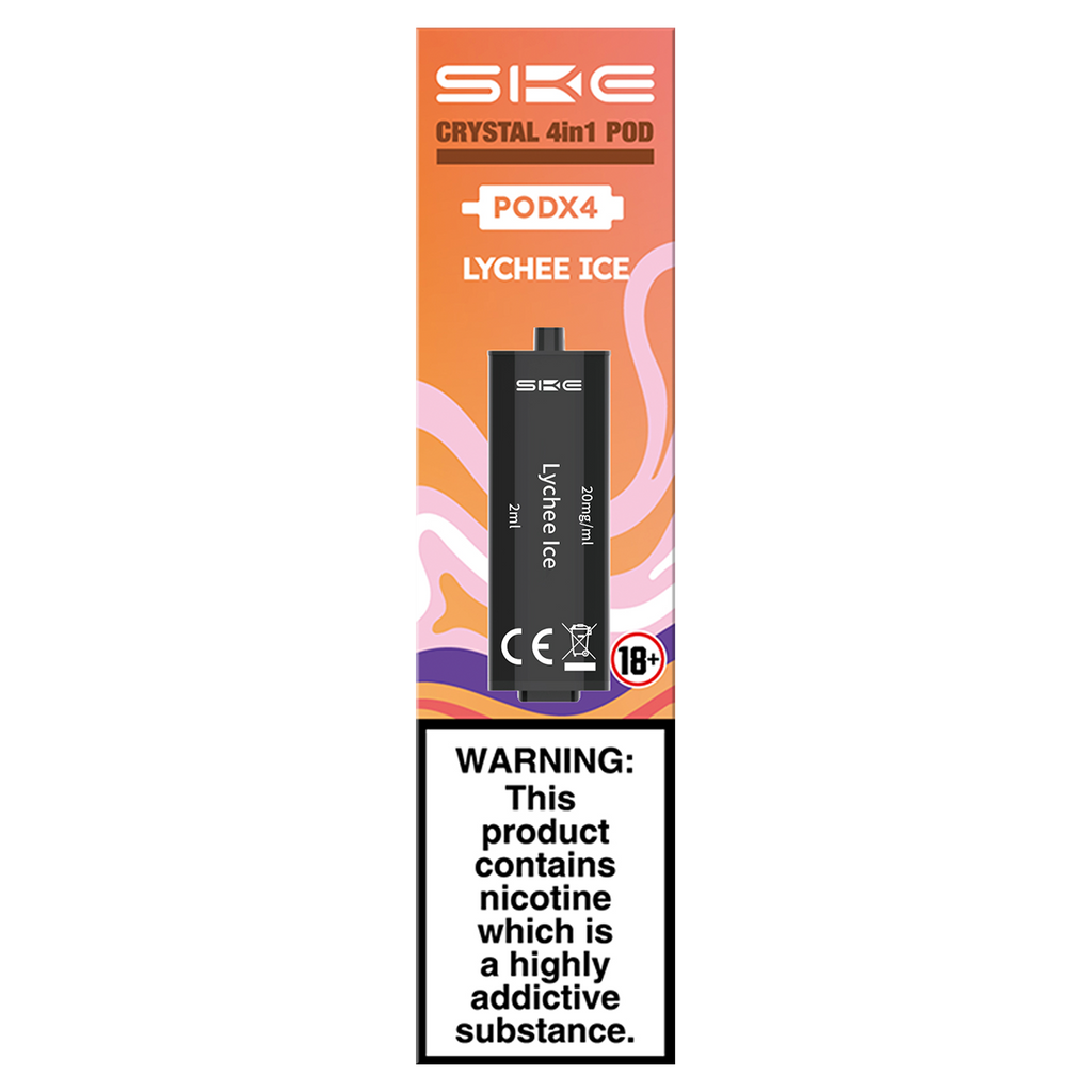 Lychee Ice SKE Crystal 4in1 Pods | Prefilled Vape Pods