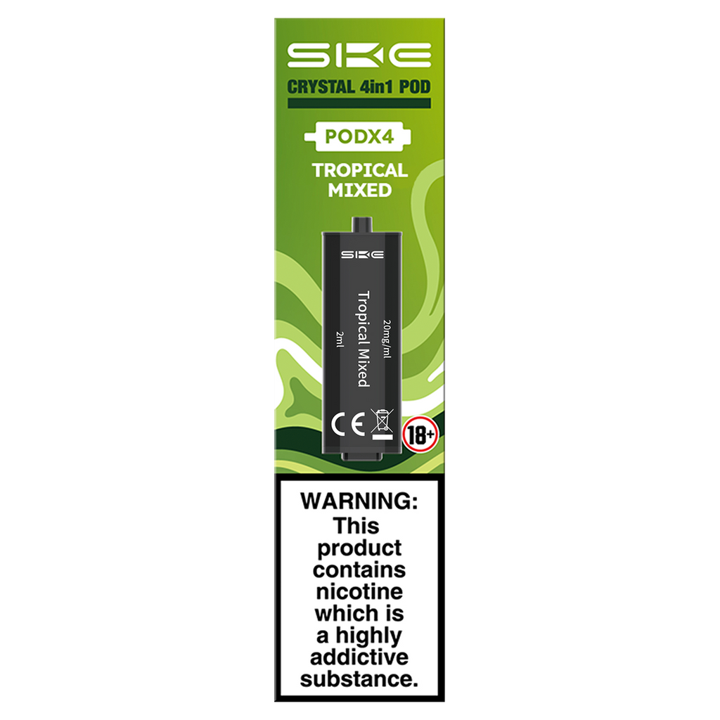 Tropical Mixed SKE Crystal 4in1 Pods | Prefilled Vape Pods