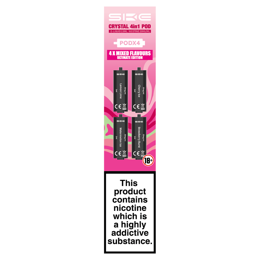 Ultimate Edition SKE Crystal 4in1 Pods | Mixed Flavours