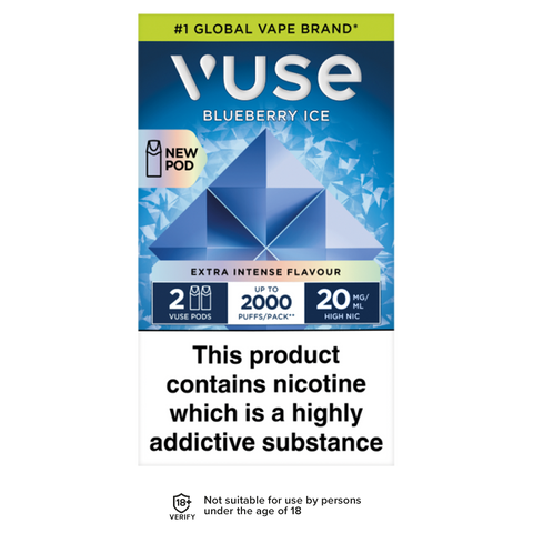 Blueberry Ice Vuse Pro Pods | 3 Prefilled Pods For £15