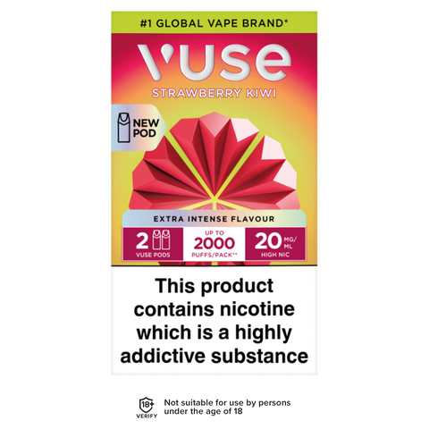 Strawberry Kiwi Vuse Pro Pods | 3 Prefilled Pods For £15