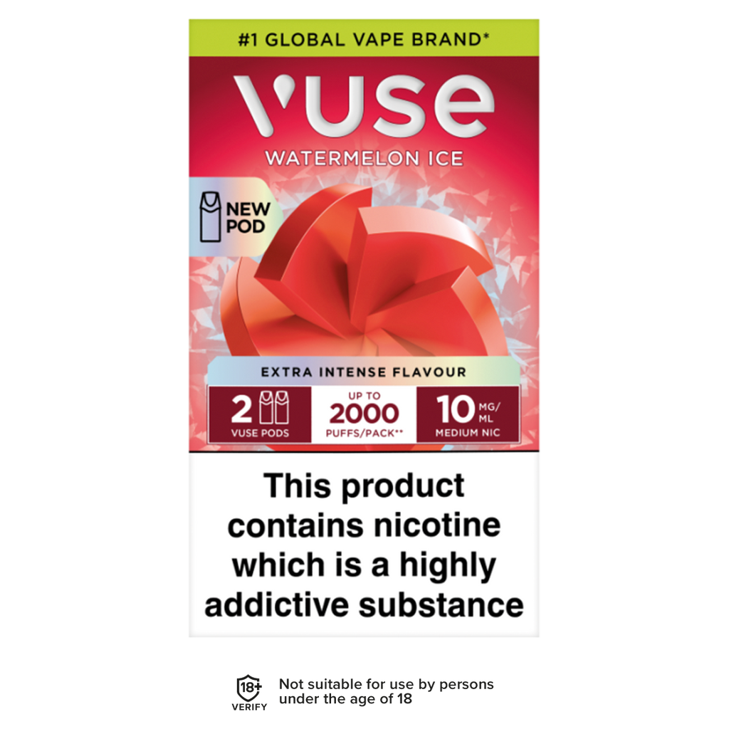 Watermelon Ice Vuse Pro Pods | 3 Prefilled Pods For £15