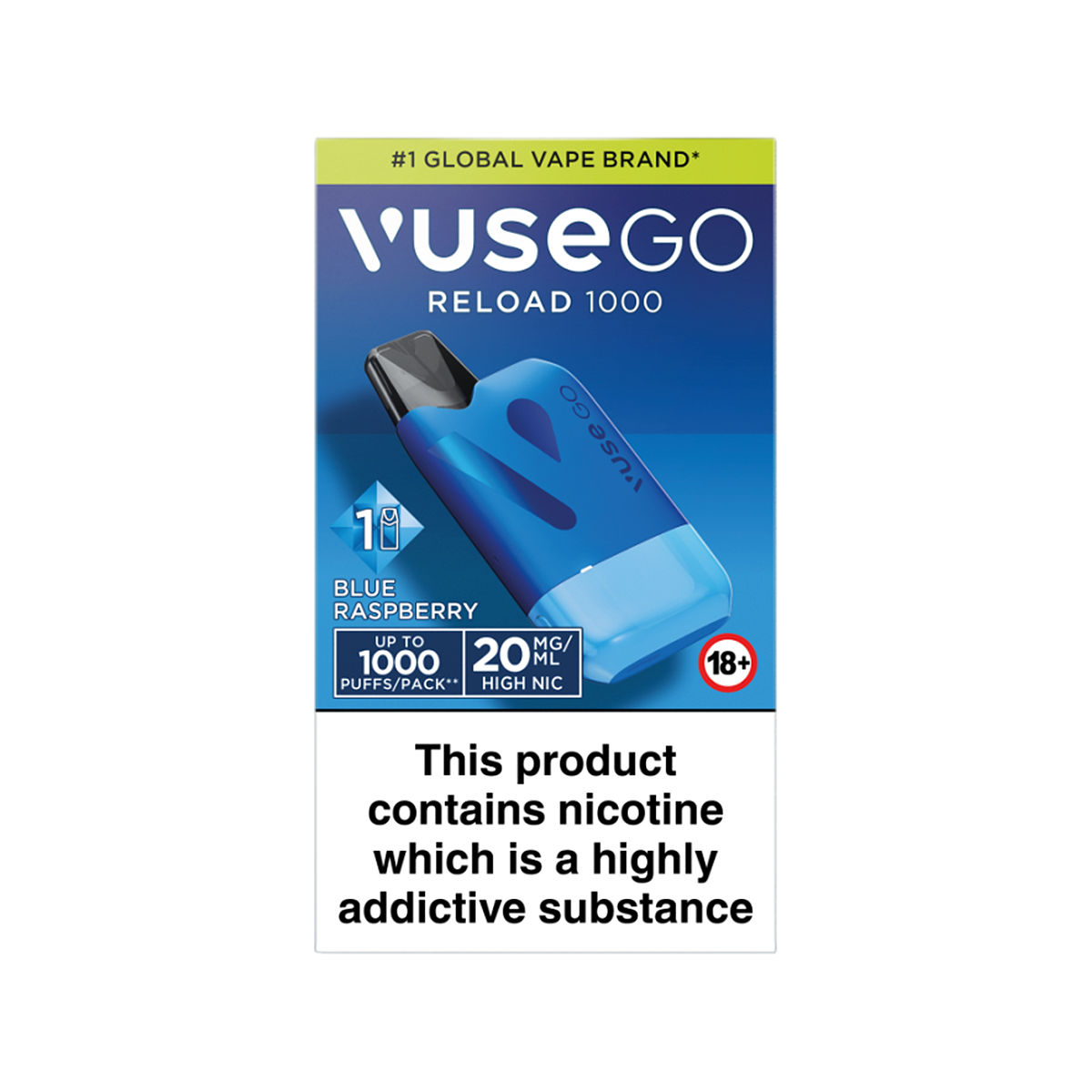 Blue Blue Raspberry Vuse Go Reload Kit | 3 Pods For £15 – Ecigwizard