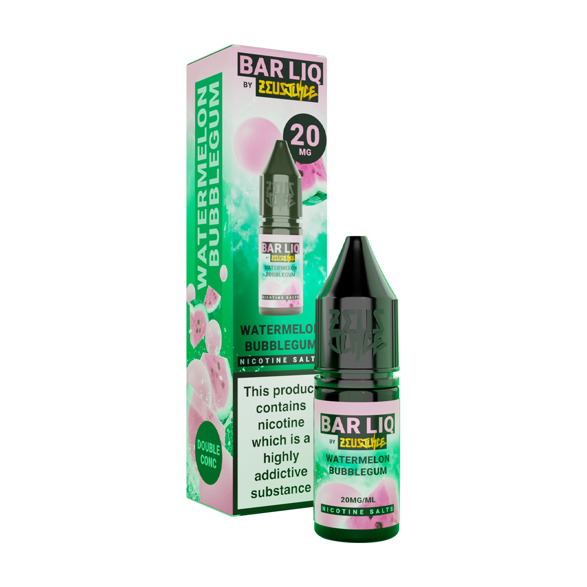Watermelon Bubblegum Zeus Juice Bar Liq Nic Salt E-Liquid – Ecigwizard