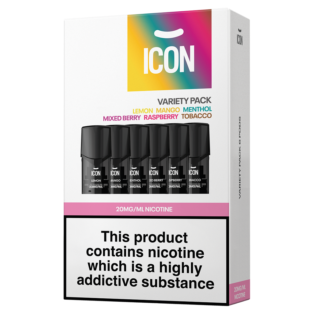ICON Vape Variety Pack of Pods (Pack of 6)
